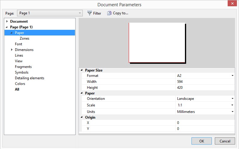 System Fundamentals. Customization > Document Parameters > “Paper” Tab